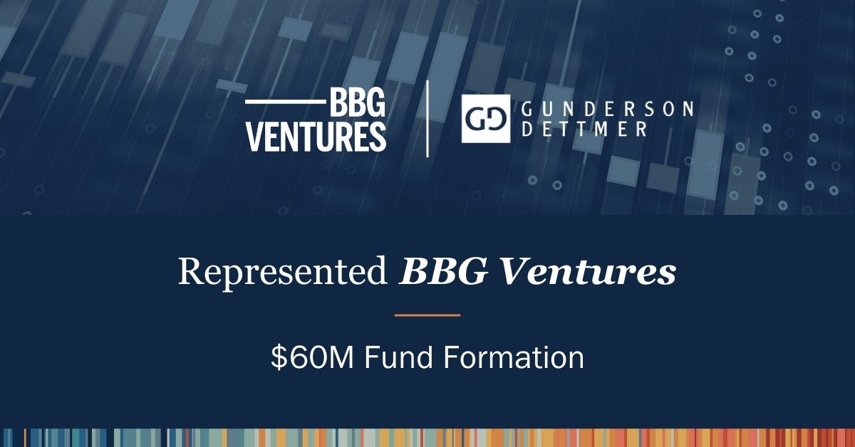 Women-Led BBG Ventures Announces $60M Fund Formation | Gunderson ...