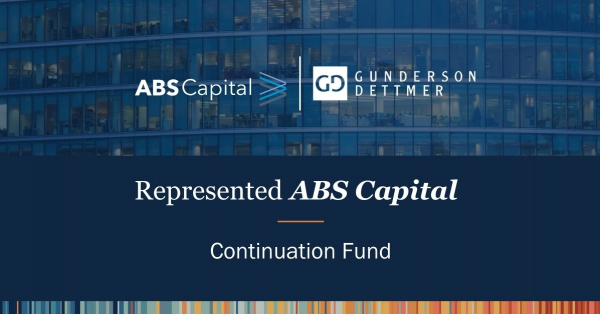 Gunderson Dettmer Advises ABS Capital in the closing of its first continuation fund, LabConnect ...