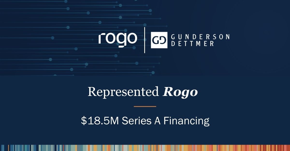 AI Startup for Finance Rogo Announces $18.5M Series A | Gunderson ...