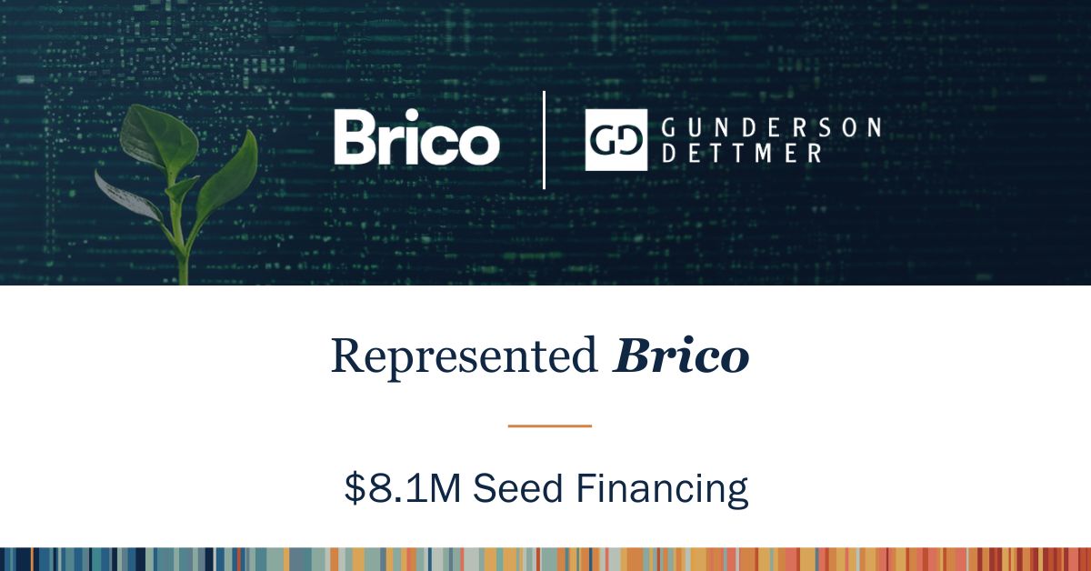 Brico Announces $8.1M Seed Financing Led by Pear Ventures | Gunderson ...
