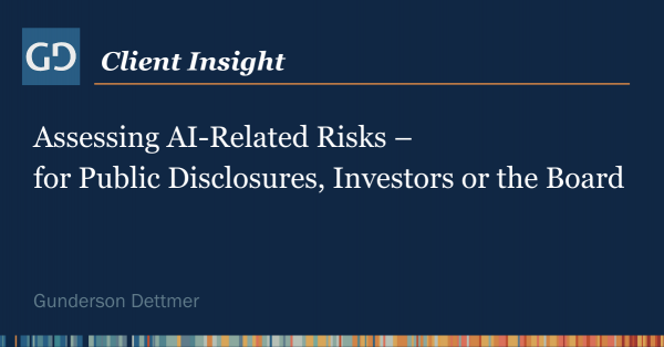 Client Insight: Assessing AI-Related Risks – for Public Disclosures ...