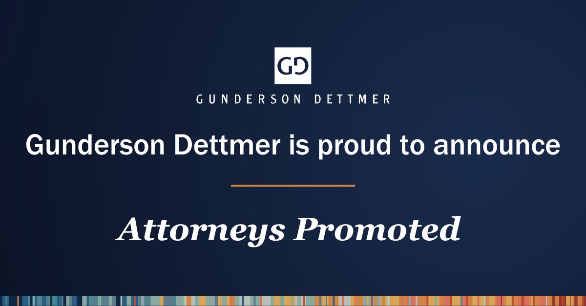 Gunderson Dettmer Announces Attorney Promotions | Gunderson Dettmer Stough Villeneuve Franklin ...