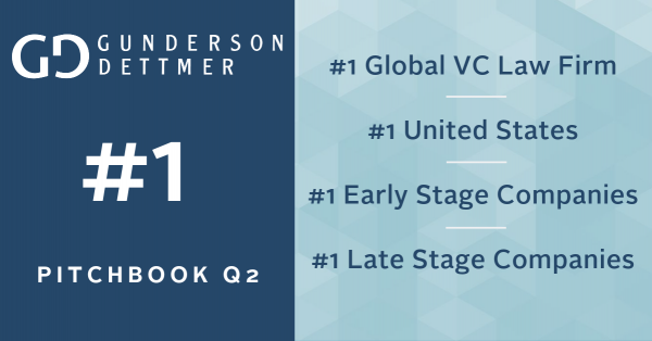 PitchBook Data Shows Gunderson #1 Law Firm Globally for the First Half of 2019 | Gunderson ...