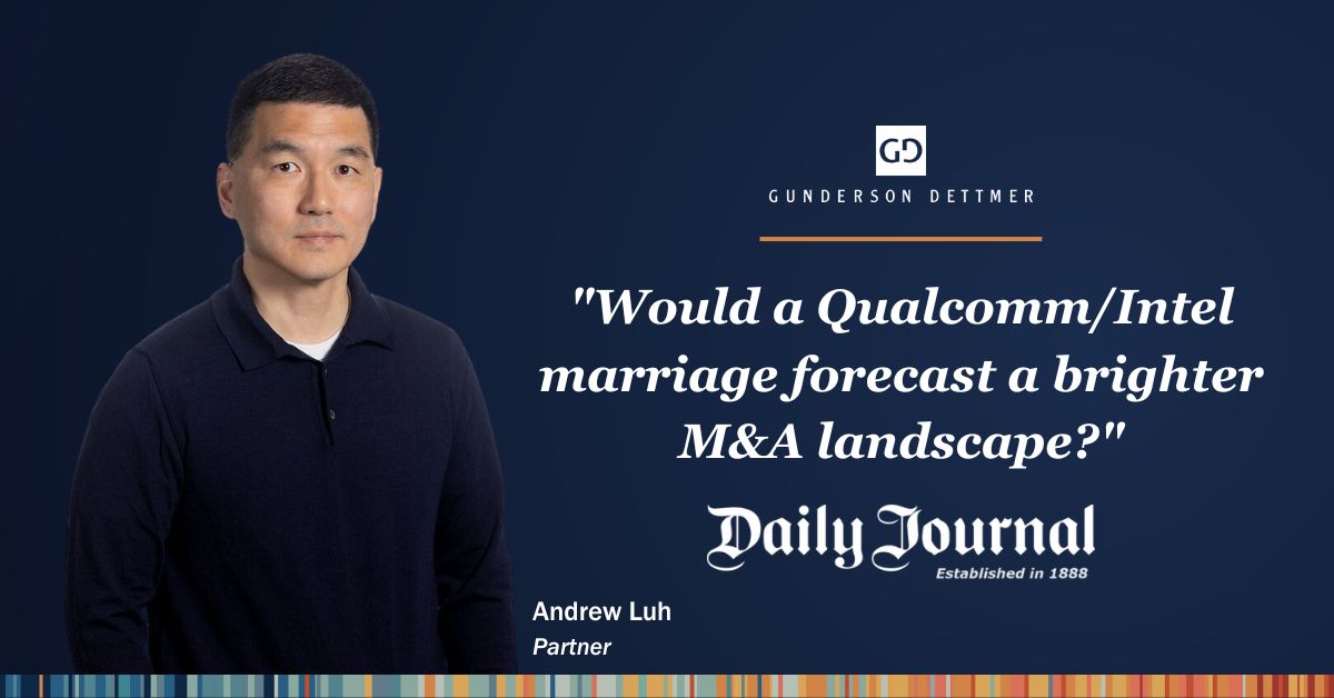 Daily Journal Quotes Andrew Luh in "Would a Qualcomm/Intel marriage ...