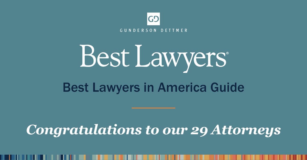Best Lawyers Recognizes 29 Gunderson Dettmer Attorneys in the 2025 Best ...