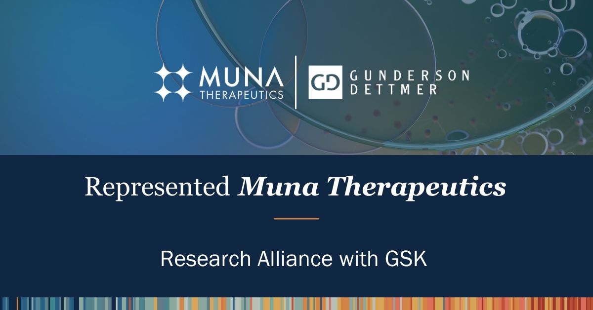 Muna Therapeutics Announces Research Alliance with GSK to Treat ...