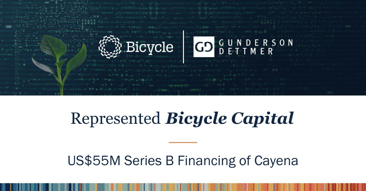 Bicycle Capital Leads US$55M Series B of Brazil-based Cayena | Gunderson Dettmer Stough ...